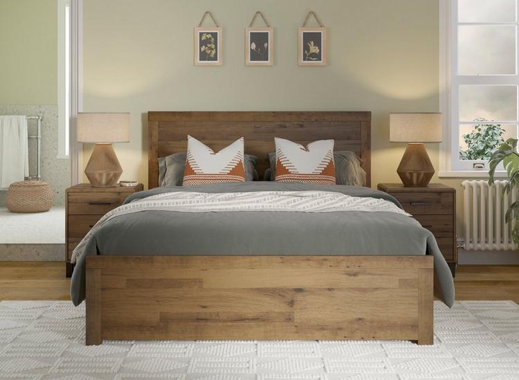 Super king wooden ottoman bed store