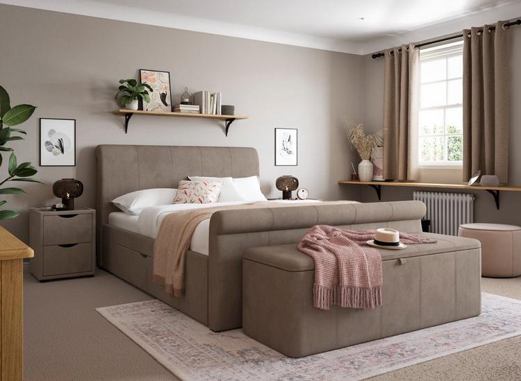 Dreams lucia upholstered bed frame store