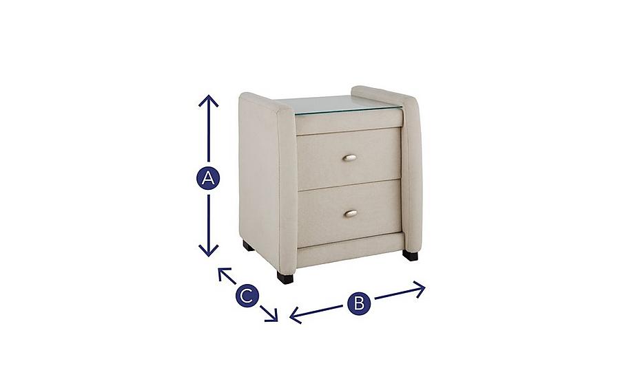 Deacon Upholstered Bedside Table